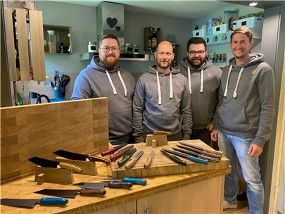 Diese vier Freunde träumen vom perfekten Küchenmesser